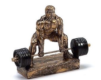 Powerlifter Statue - Etsy