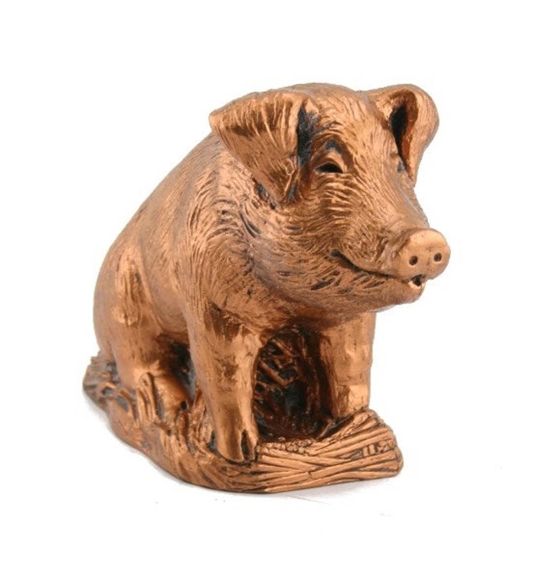 Pig With Optional Base + Custom Engraving, Pig Statue, Pig, Pig Home ...
