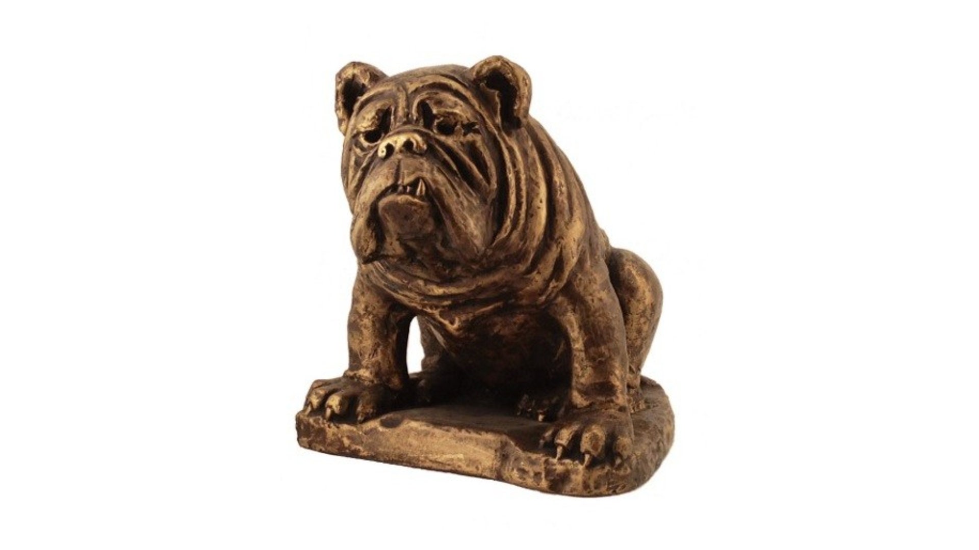 Large Bulldog Statue W Optional Custom Engraving and Base, Large ...
