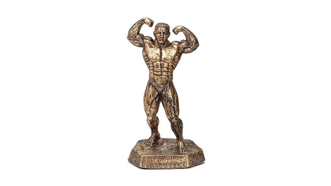 Bodybuilding Male Double Biceps W Optional Base + Custom Personalized ...