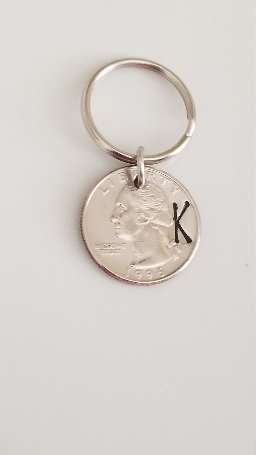 Custom, Made to Order Pick Your Year | Hand Stamp Quarter Key-chain ...