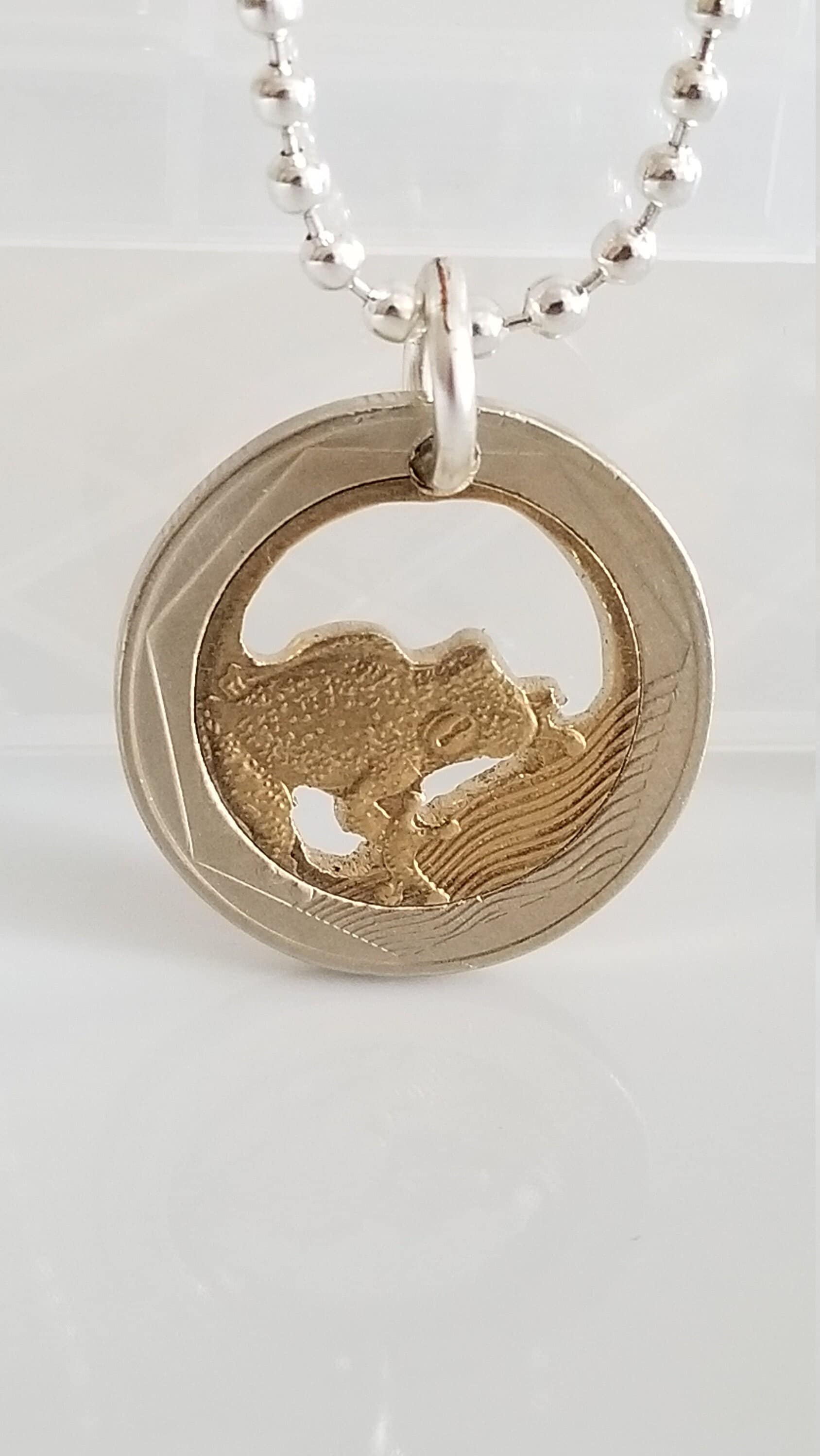 Colombian Coin Necklace | Frog Coin Necklace | Hand Cut | Colombia ...