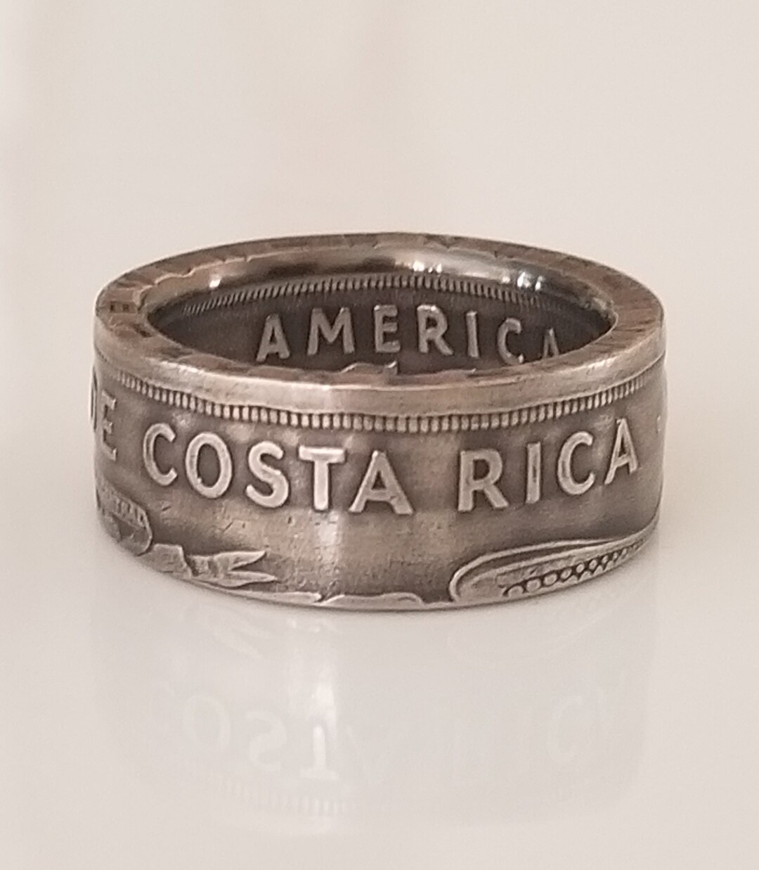 Costa Rica Coin Ring Handmade Ring Costa Rica Jewelry - Etsy