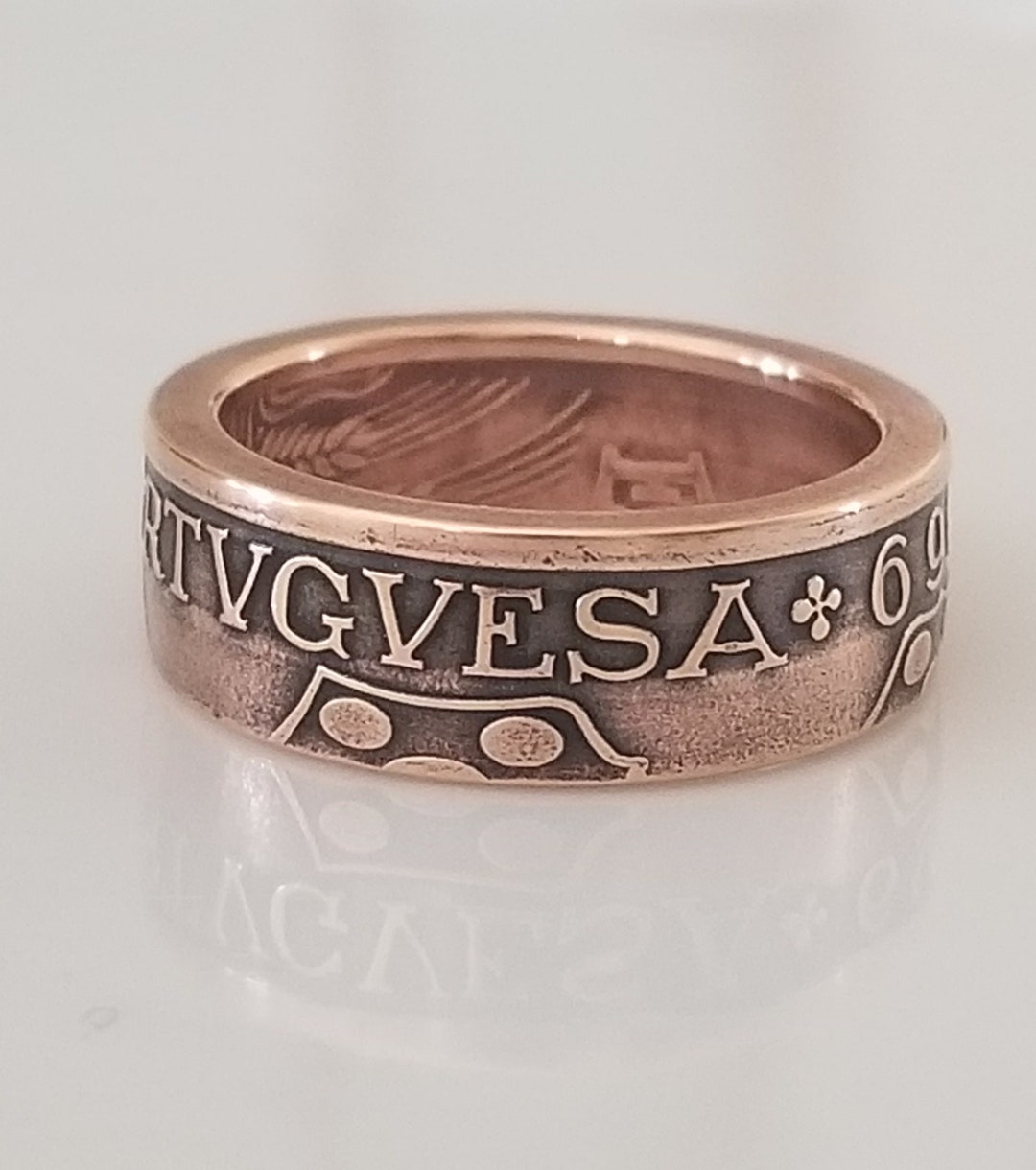 Portugal 1 Escudo Coin Ring Portugal Ring Handmade Ring - Etsy