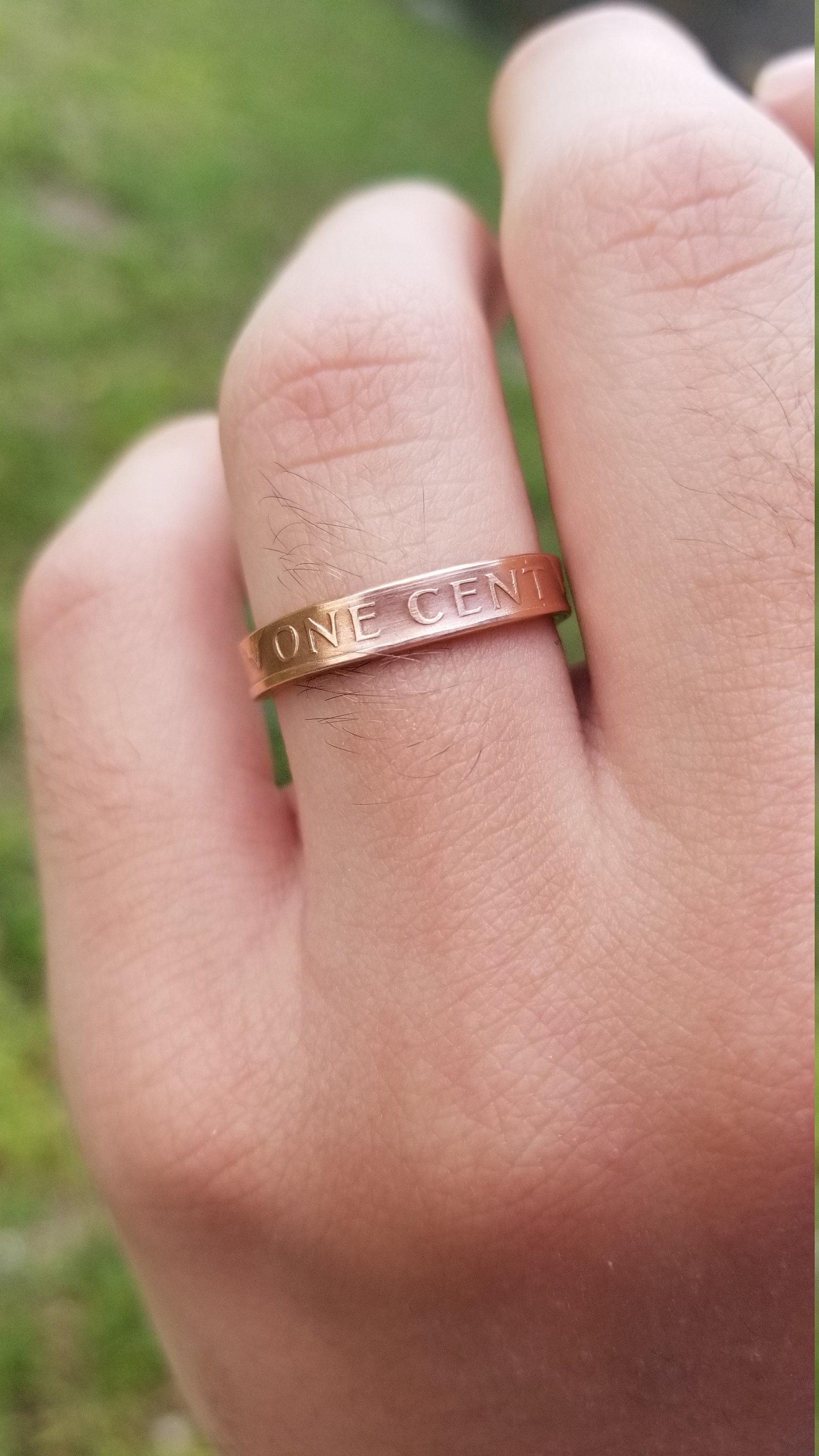 US Penny Coin Ring Lincoln Penny Coin Ring Pinky Midi | Etsy