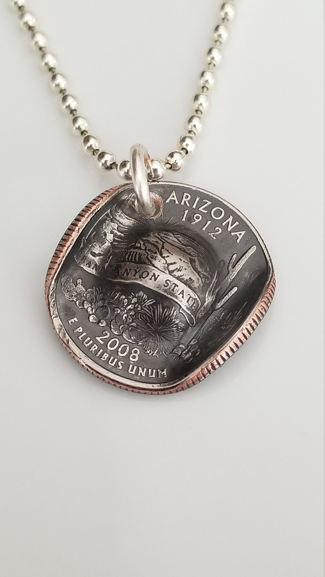 Arizona State Coin Cowboy Hat Necklace | Souvenir | Wedding | Gifts ...