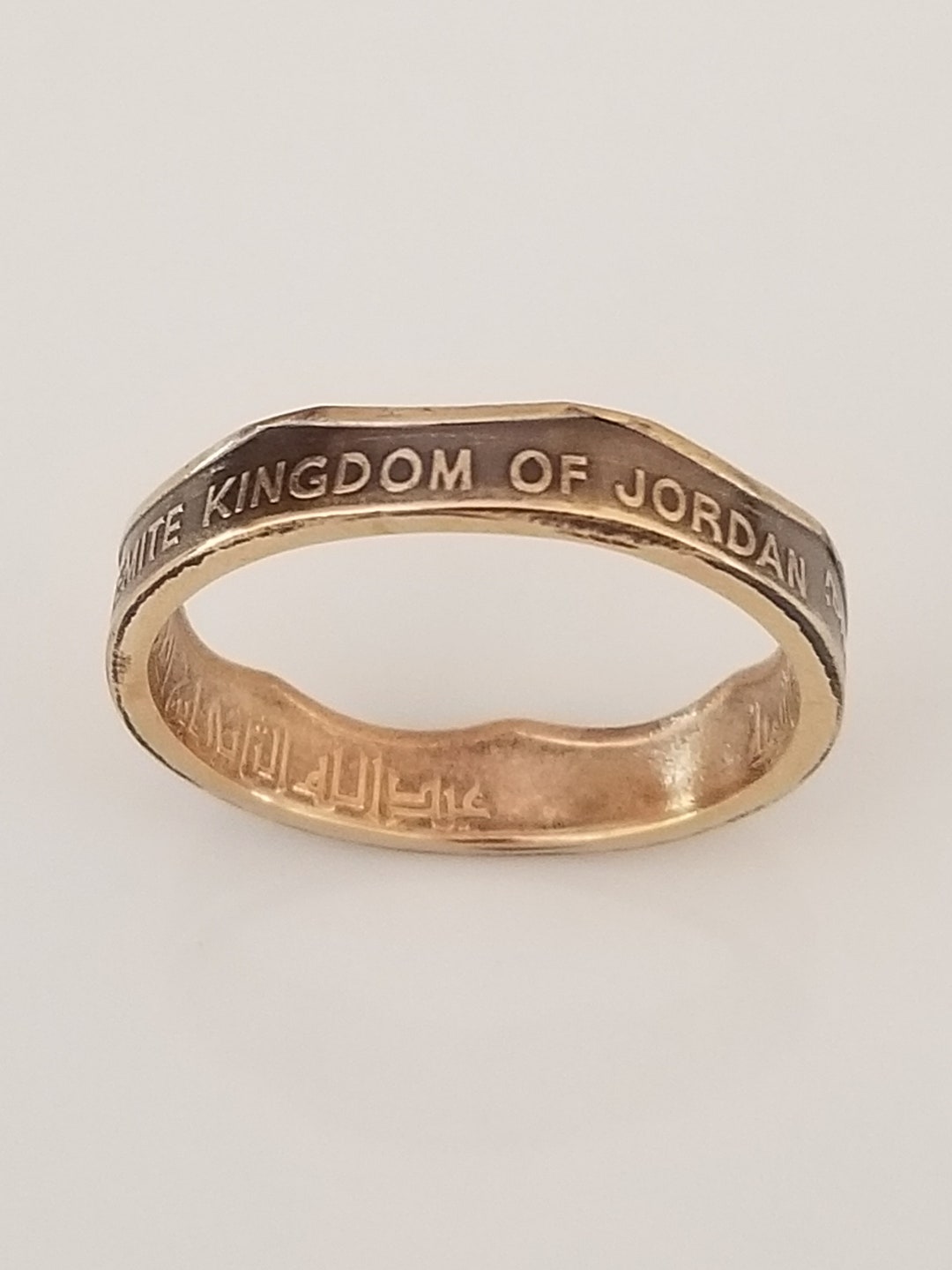 Kingdom of Jordan Coin Ring | Vintage Jordanian | Handmade Ring ...