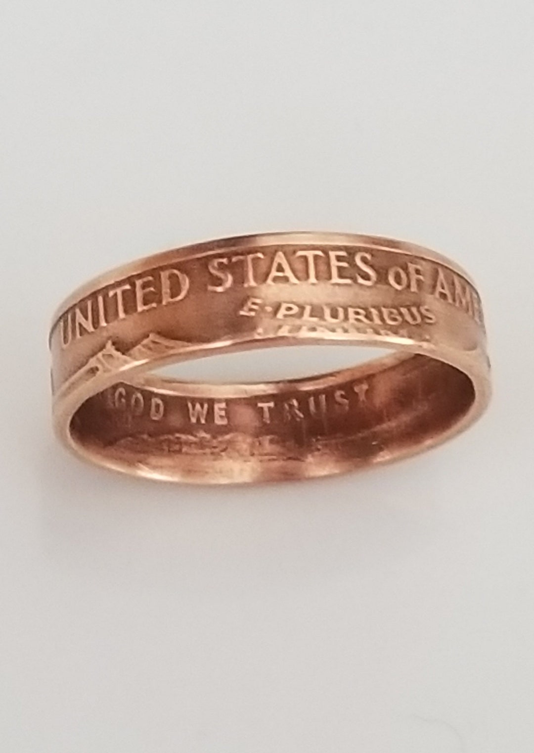 US Penny Coin Ring Lincoln Penny Coin Ring Pinky Midi Jewelry Lincoln ...