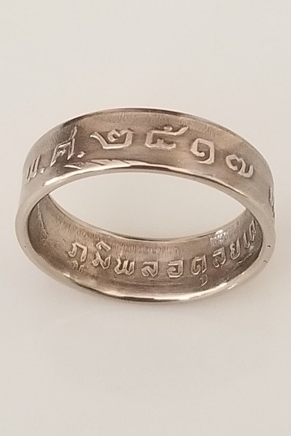 Thailand Coin Ring Thai Baht Ring Polished Finish Thai | Etsy
