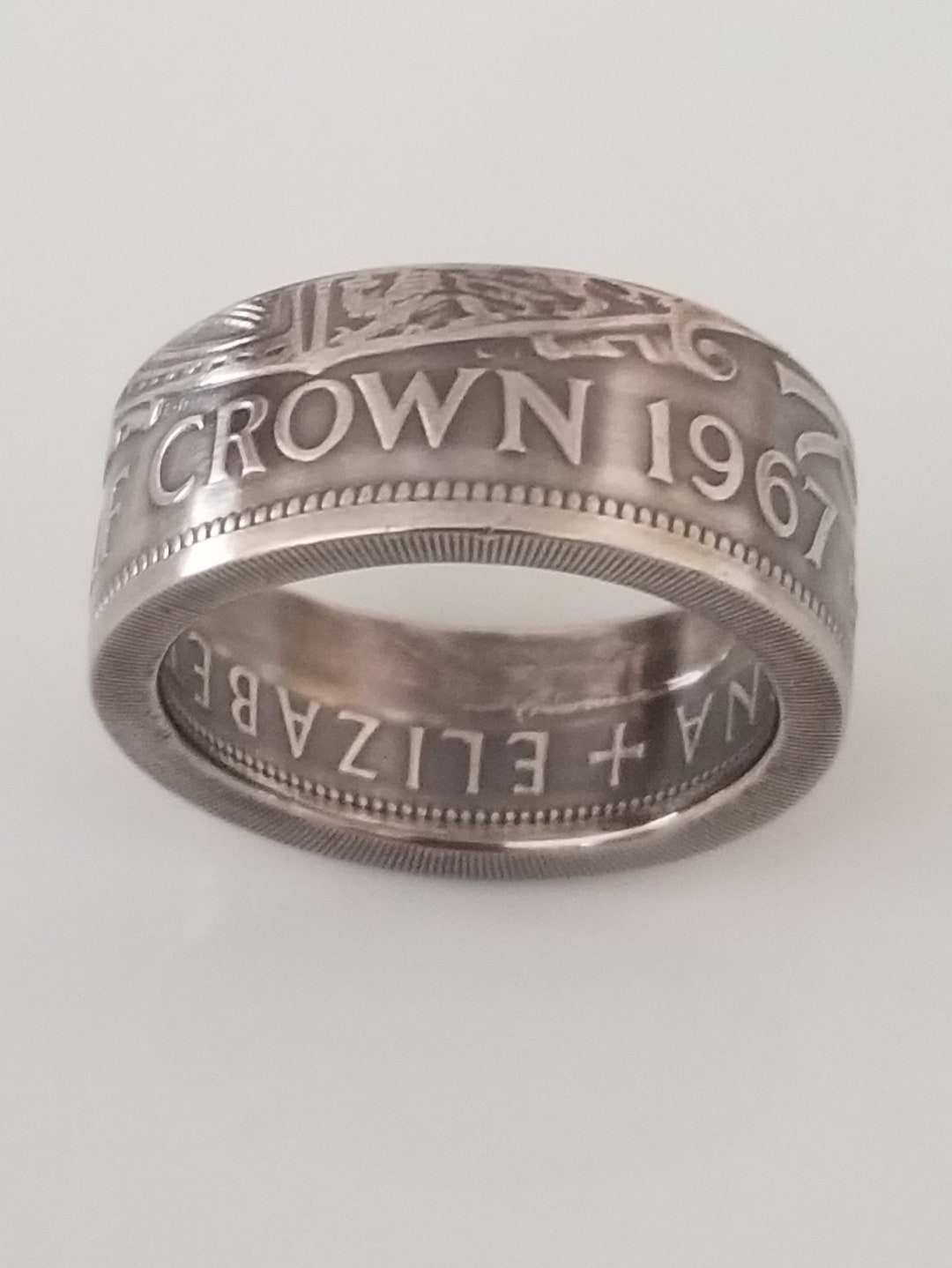United Kingdom Coin Ring | Half Crown Scotland British Ring | Handmade ...