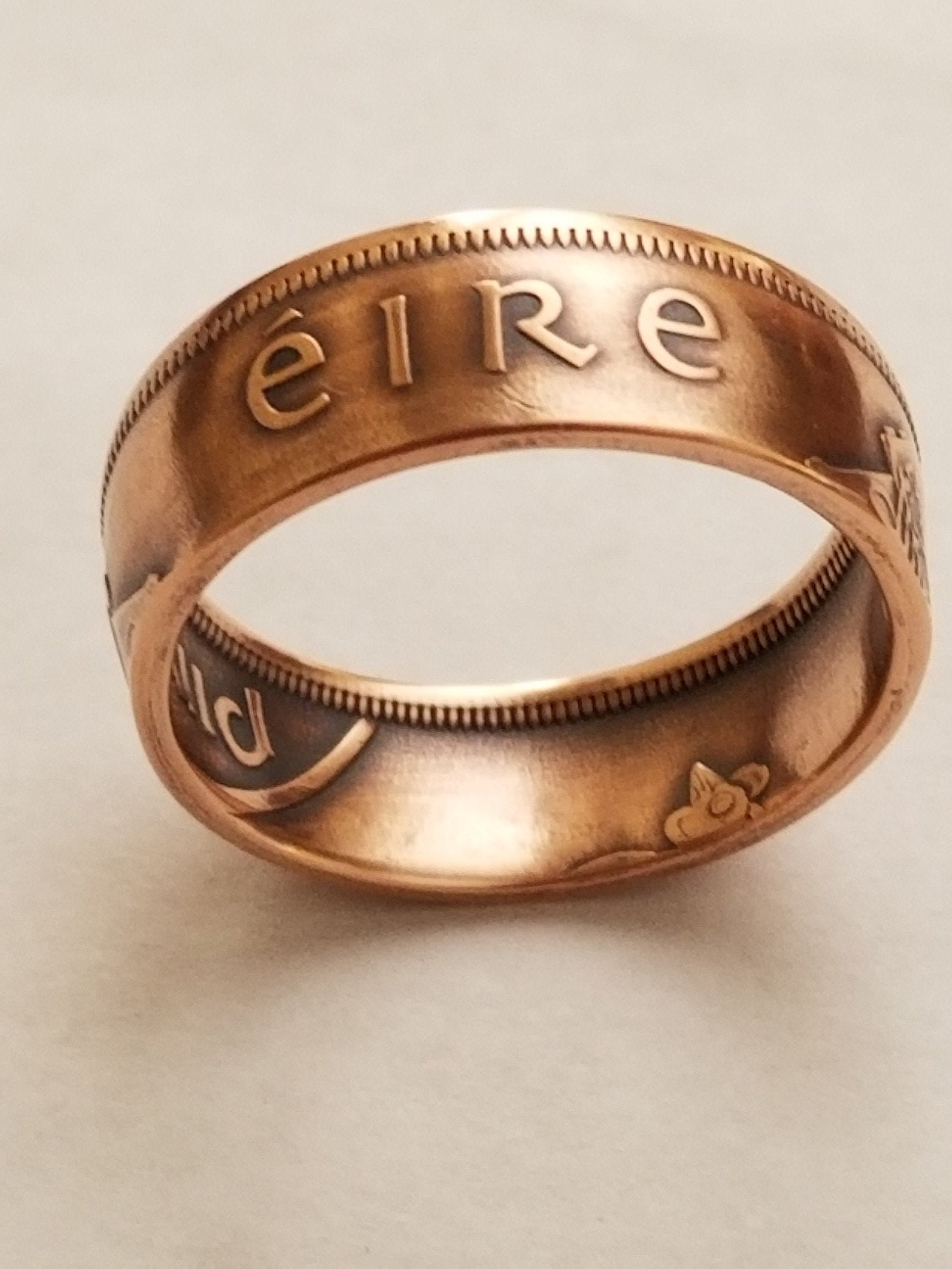 Irish Coin Ring Irish Jewelry Luck of the Irish Unique | Etsy