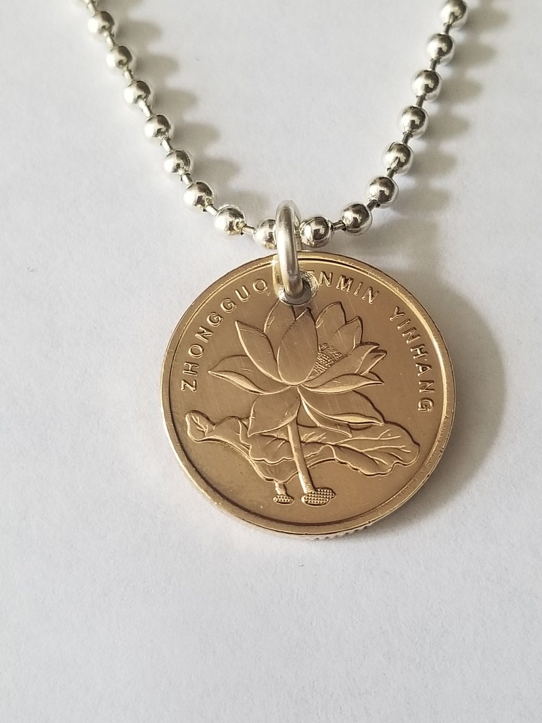 China Coin Necklace | 2008 Wu Jiao Coin Necklace | Coin Pendant | Coin ...