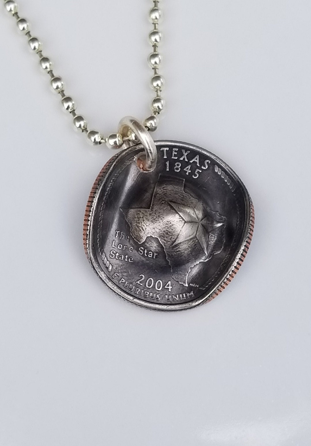 Texas State Coin Cowboy Hat Necklace | Souvenir | Wedding | Gifts ...