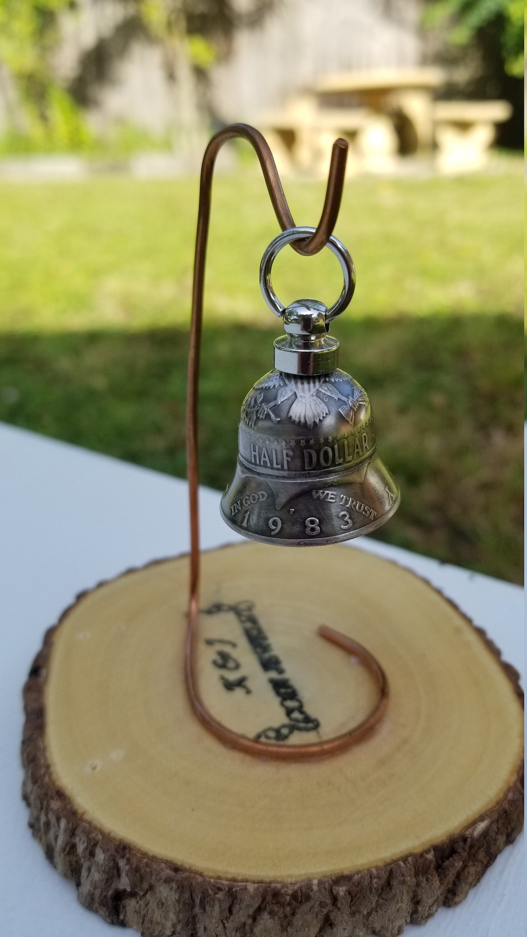 1983 Coin Guardian Bells | Clad JFK Half Dollar Coin Bell | Guardian ...