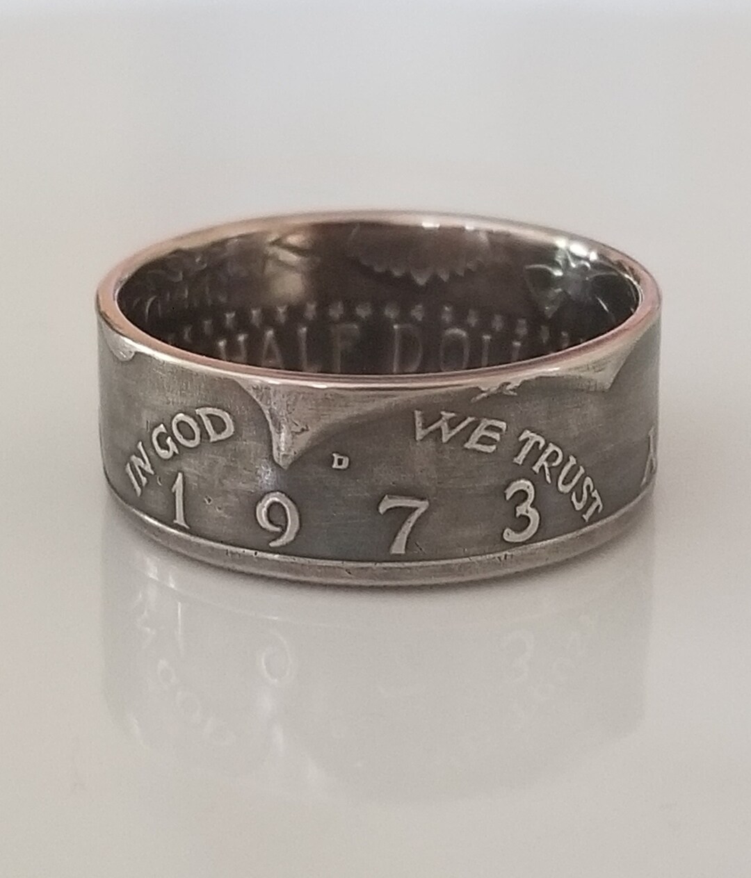 1973 JFK Half Dollar Coin Ring | Kennedy Coin Ring | Coin Jewelry ...