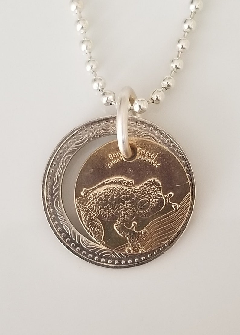 Colombian Coin Necklace | Frog Coin Necklace | Hand Cut | Colombia ...