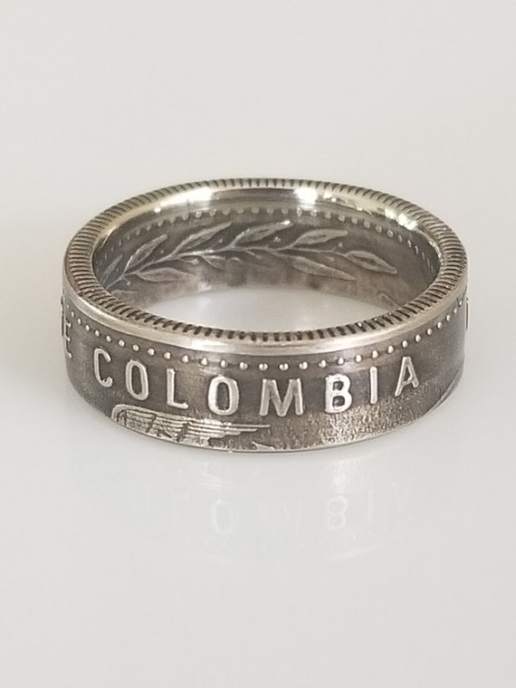Colombian Coin Ring Coin Jewelry Handmade Coin Ring | Etsy