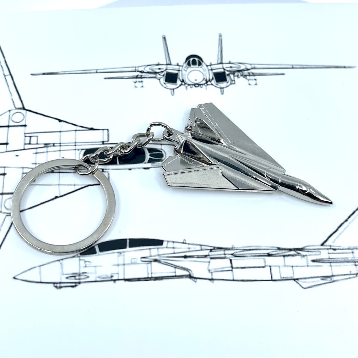 ALL METAL F14 Tomcat Keychain Top Gun Maverick Zipper Pull - Etsy