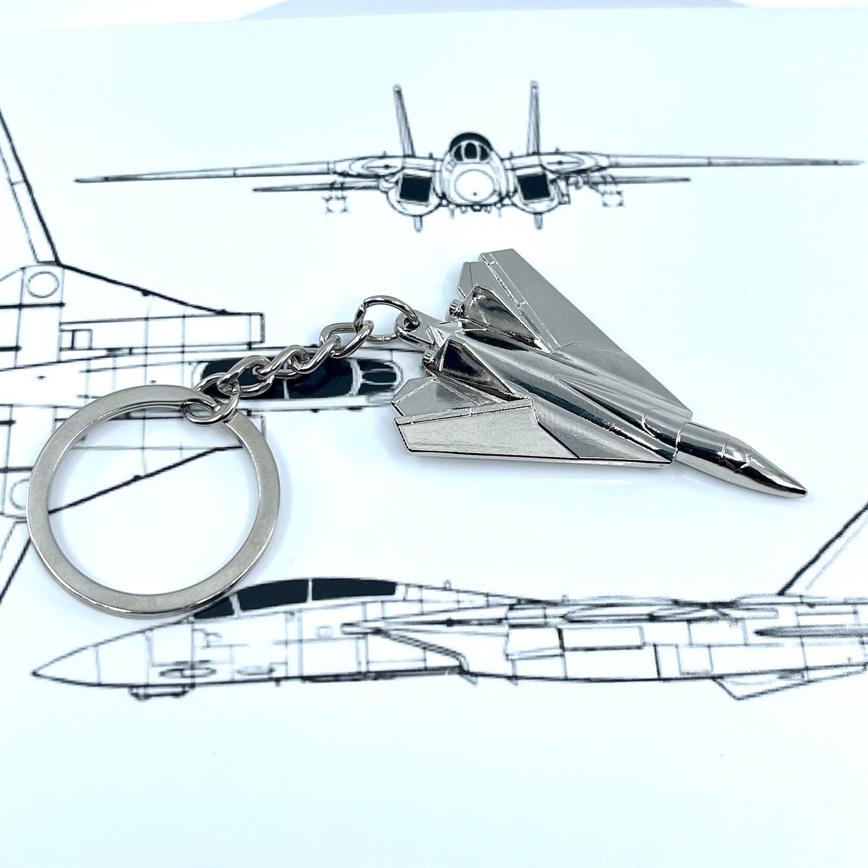 ALL METAL F14 Tomcat Keychain Top Gun Maverick Zipper Pull - Etsy