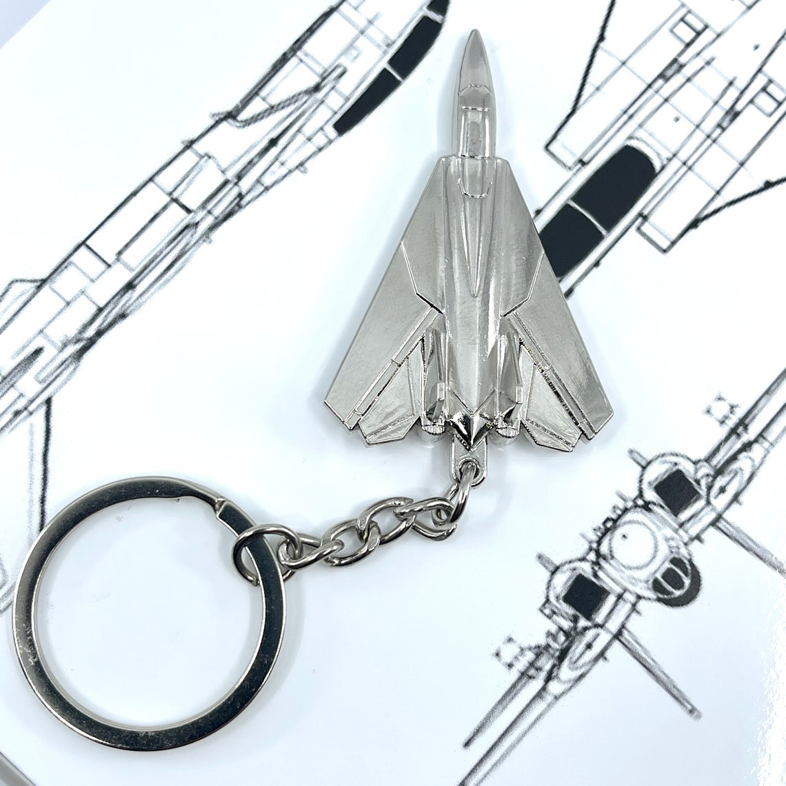 ALL METAL F14 Tomcat Keychain Top Gun Maverick Zipper Pull - Etsy