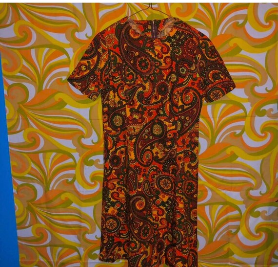 Vintage 60s psychedelic dress - Gem
