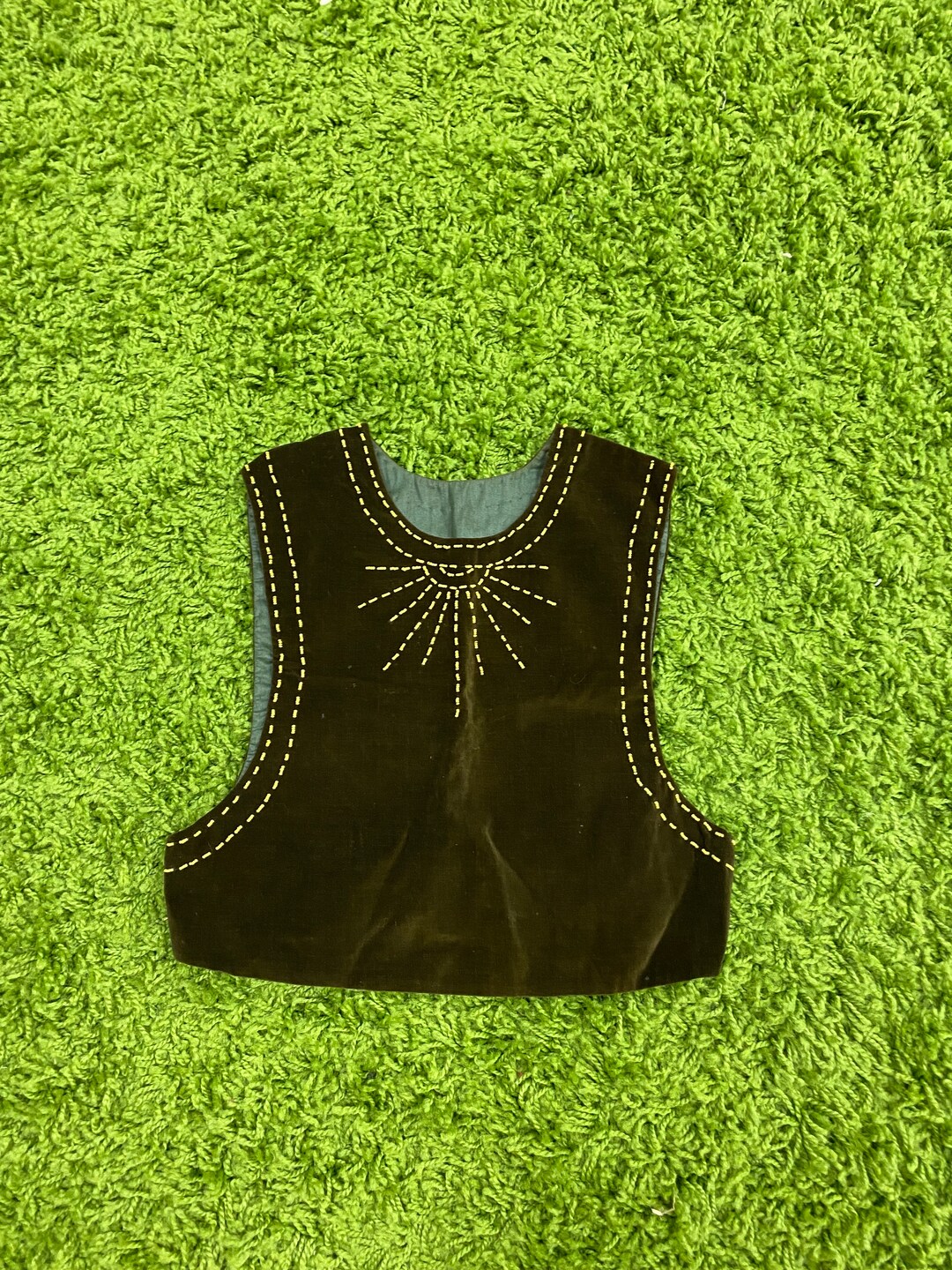 Authentic Vintage 60s Velvet Beaded Vest - Etsy