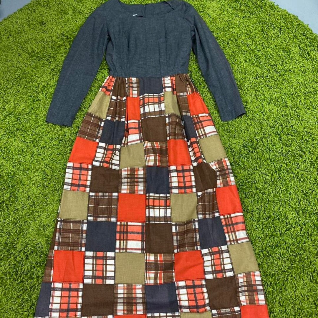 Authentic Vintage 70s Patchwork Dress - Etsy