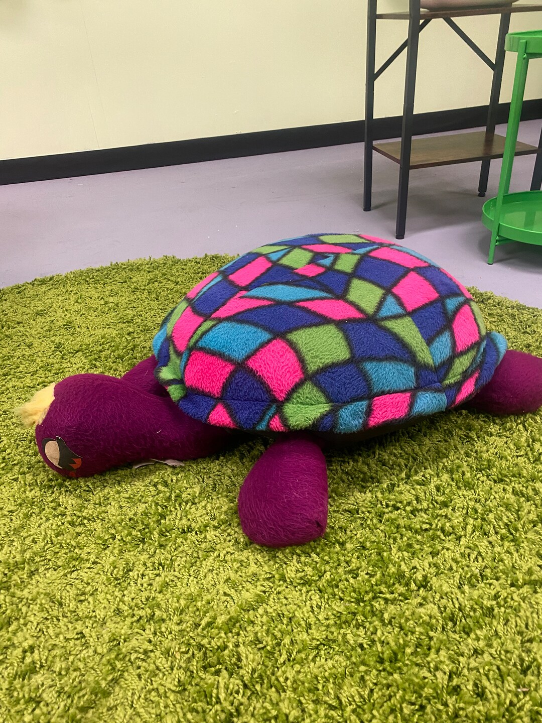 Authentic Vintage 70s Rare Turtle Footstool Ottoman - Etsy