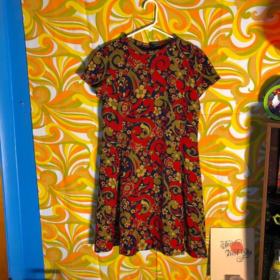 Vintage 60s psychedelic dress - Gem