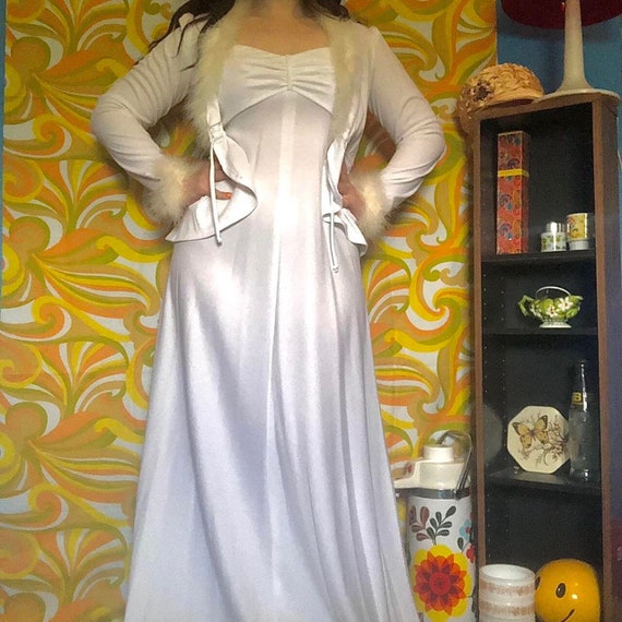 vintage 70s formal dress - Gem