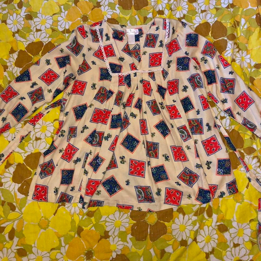 Authentic Vintage 70s Top - Etsy