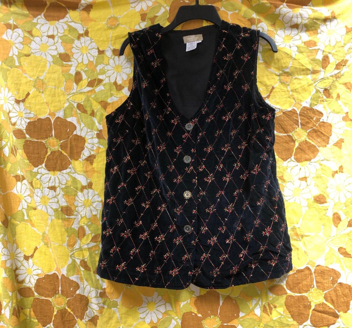 Authentic Vintage 80s 60s Style Vest - Etsy