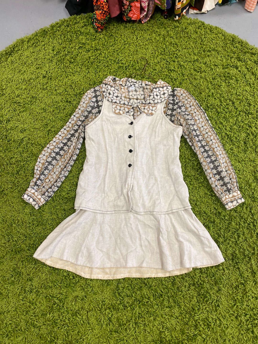 Authentic Vintage 60s Vest and Dress - Etsy