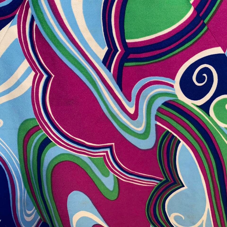 Authentic Vintage 60s Handmade Swirl Dress - Etsy