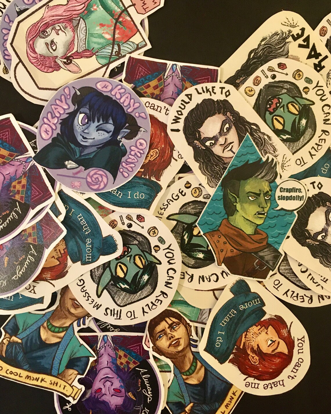 Critical Role Stickers 2.5x2.5 Dungeon and Dragon - Etsy
