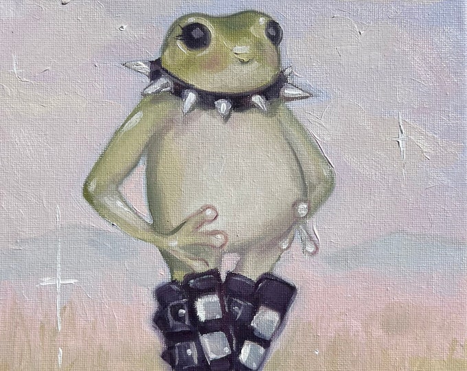 Frog in Boots- Original - Etsy