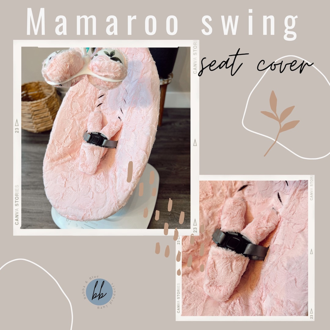 Mamaroo Seat Cover Swing Im Pink Blush Minky Fur for the New - Etsy