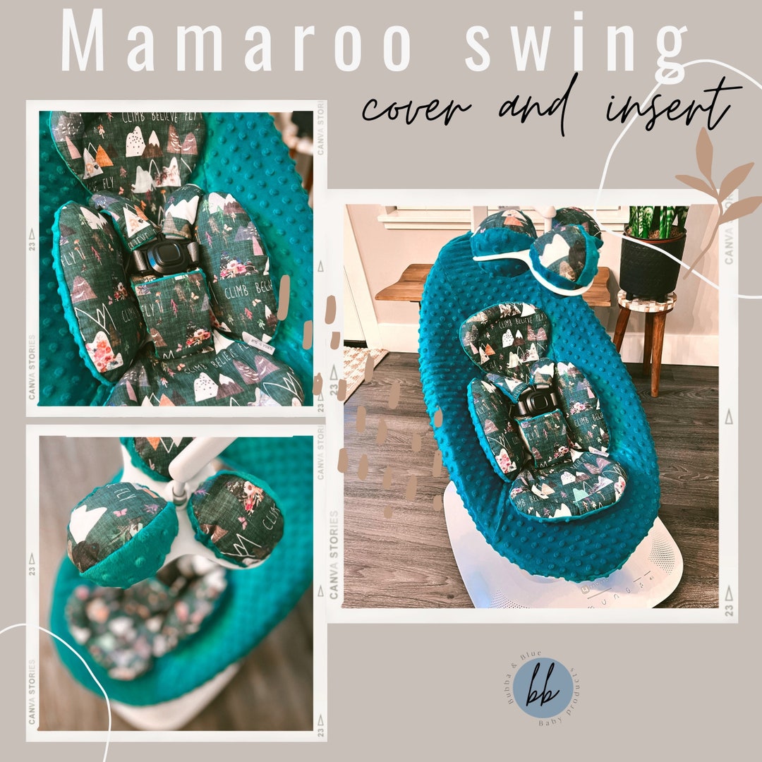 Mamaroo Seat Cover, Swing Infant Insert and Toy Accessories, Teal Dream Mountain - Etsy