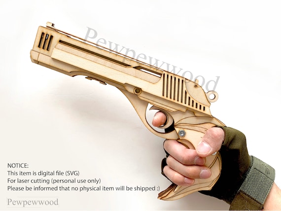 Rubber Band Gun Plan Laser Cut SVG template instant | Etsy