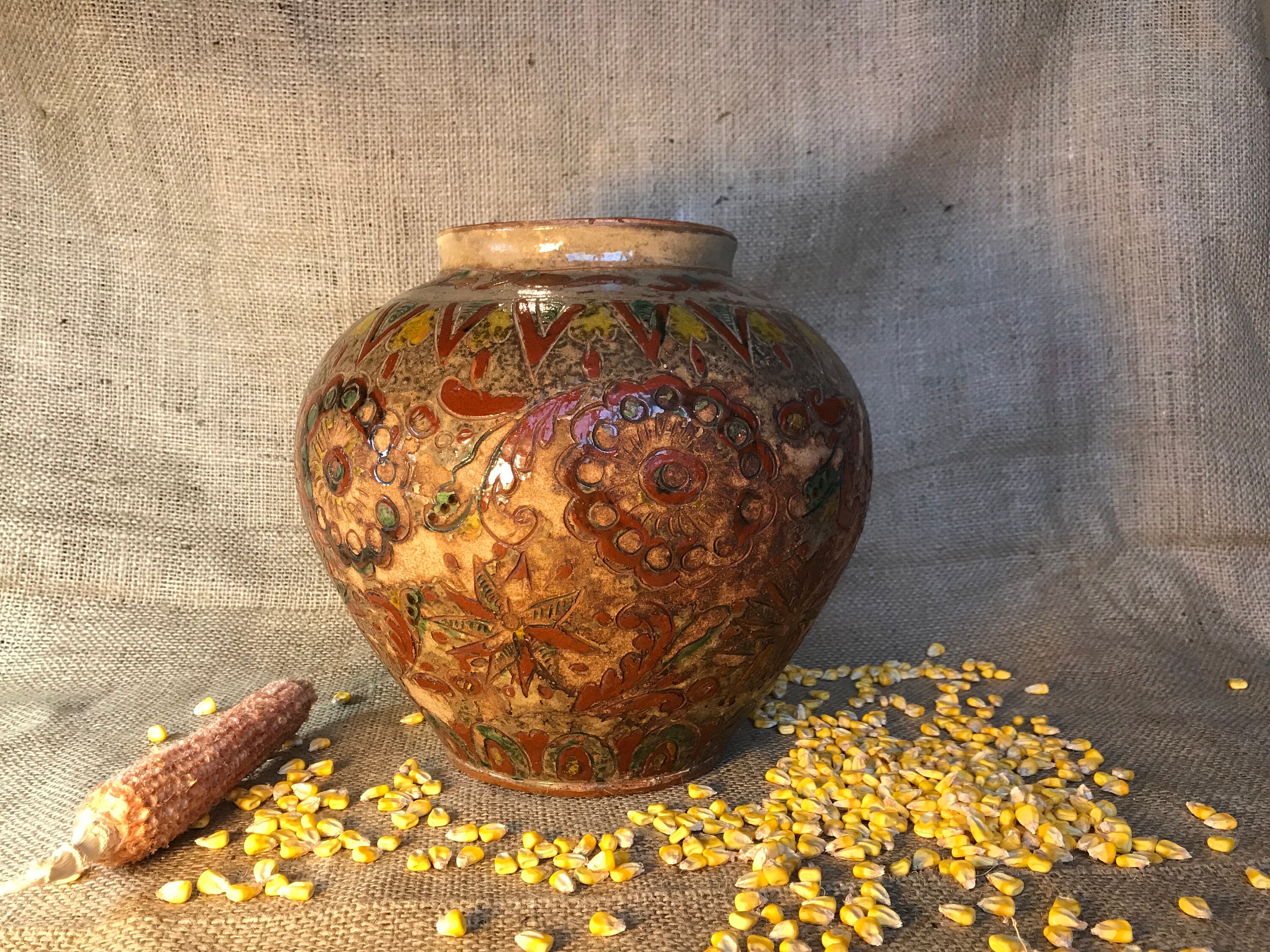 Ukrainian Large Ceramic Vase From an Ancient Village With - Etsy