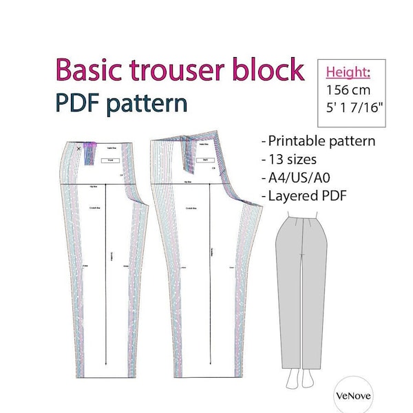 Mens Trouser Pattern - Etsy