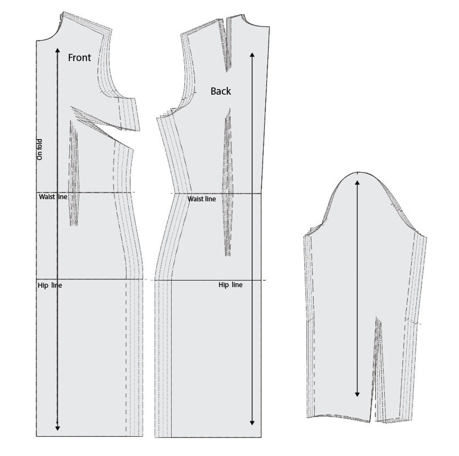 Basic Dress Block & Sleevecustom Measurementsmade to - Etsy