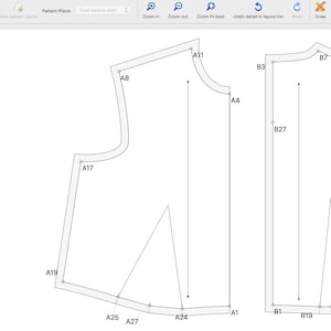 Bodice Draft in Valentina | Digital Sewing Pattern |pattern File and ...