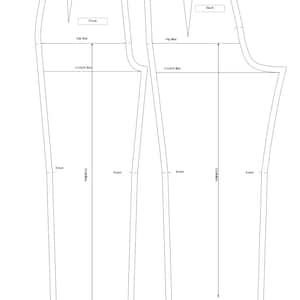 Basic Trouser Block for Women | Custom Measurements |made to Order ...
