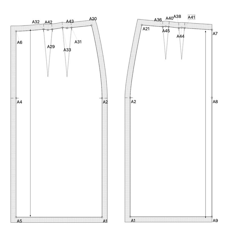 Skirt Draft in Valentina | Digital Sewing Pattern | Pattern File and ...