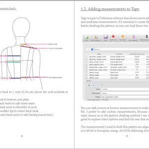 Bodice Draft in Valentina | Digital Sewing Pattern |pattern File and ...