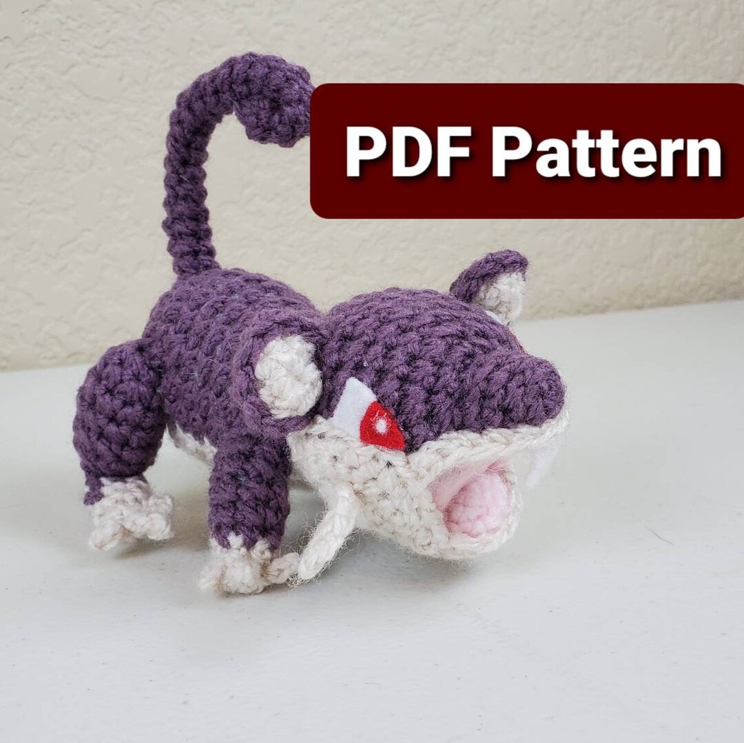 Crochet Rattata PDF Pattern - Etsy