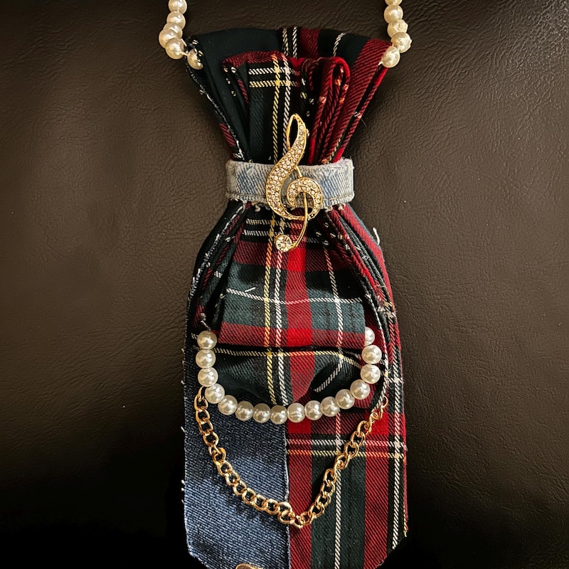 Gold Ribbon Beaded Brooch - Etsy