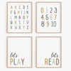 Minimalist Alphabet Poster, Educational Poster, Montessori Printable ...