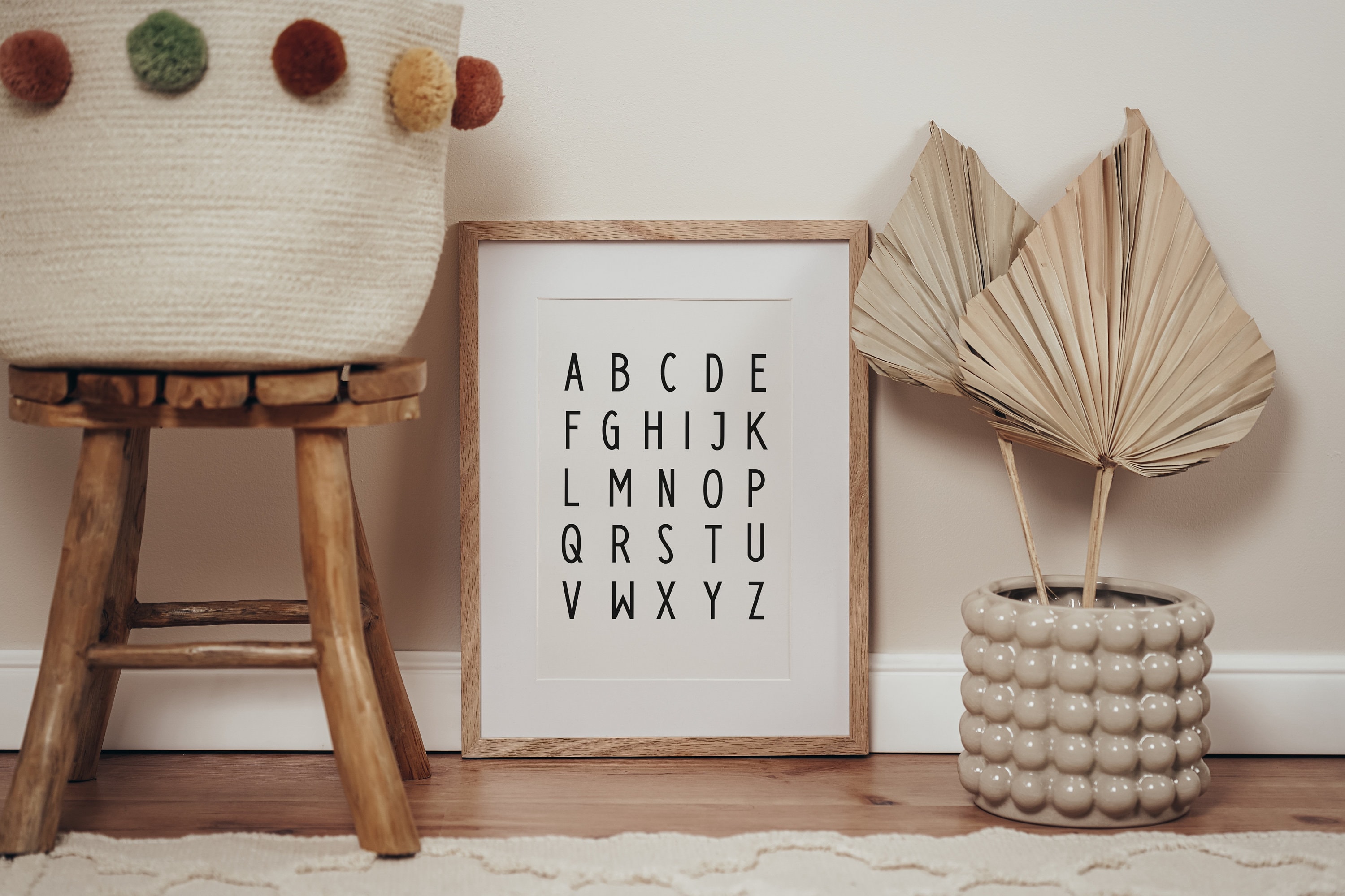 Minimalist Alphabet Poster, Educational Poster, Montessori Printable ...